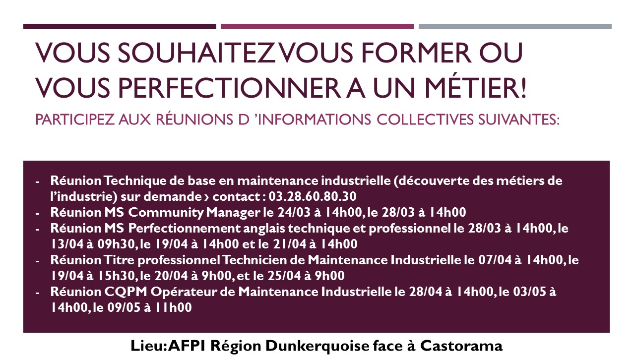 AFPI Formation Région Dunkerquoise | Centre de Formation à Dunkerque